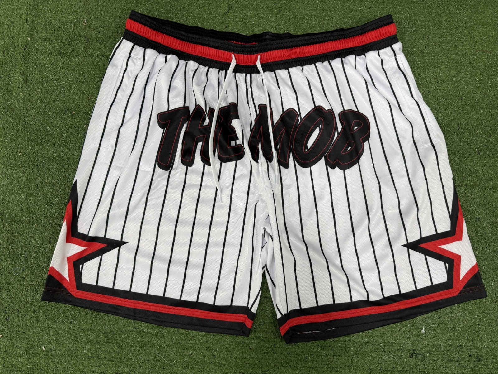 “The Mob” Pinstripe Basketball Shorts – Prodigy Sports Network